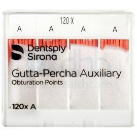 Dentsply Auxillary Gutta Percha Points - Size A - 1 pack of 120 ...